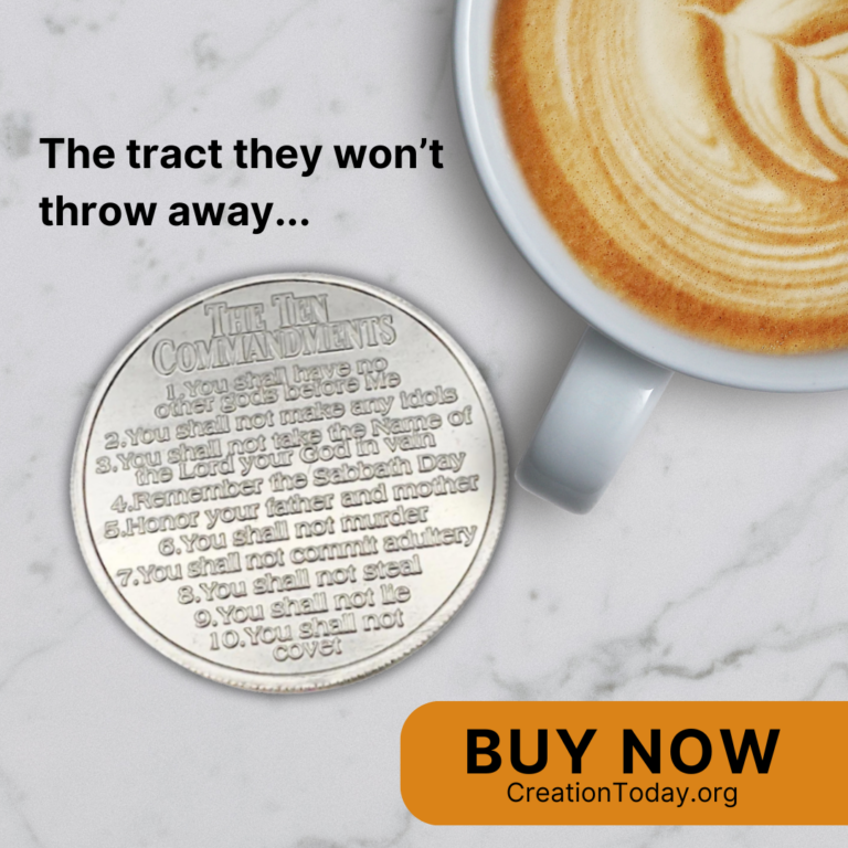 Ten Commandment Coins Tract (50 Pack) - Creation Today
